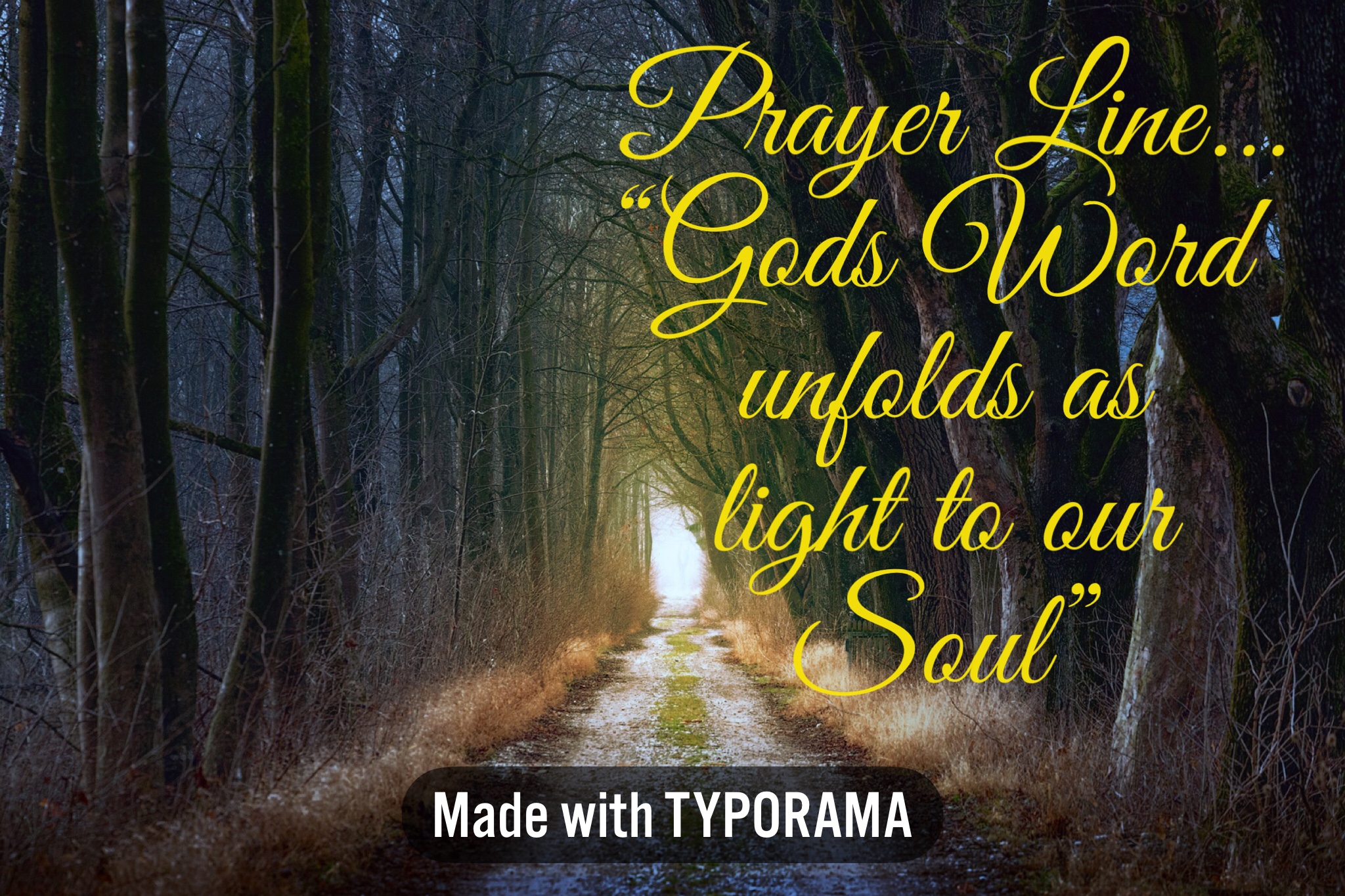 Prayer Line… “Gods Word unfolds as light to our Soul” – Touched2 MySoul